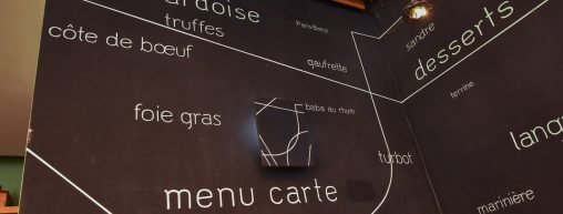 Les menus – l'ardoise paris